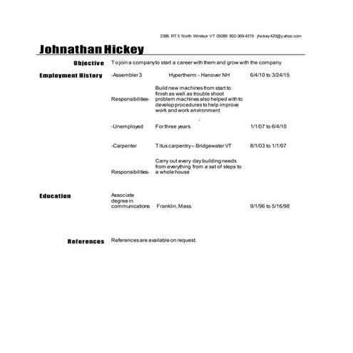 Objective | DOCX | Careers