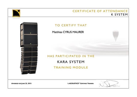 Certificate of Participation Matthias Maurer | PDF