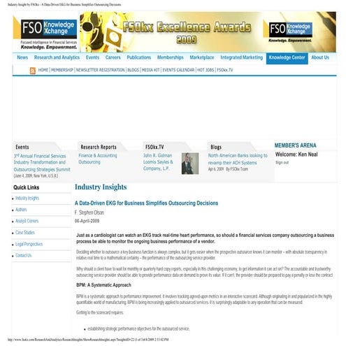 FSO Knowledge Exchange Olson | PPT