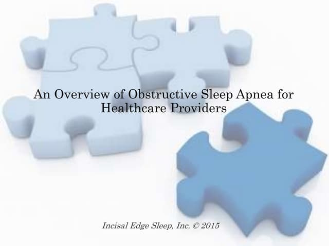 Provisional Mandibular Advancement Therapy (PMAD) | PPTX