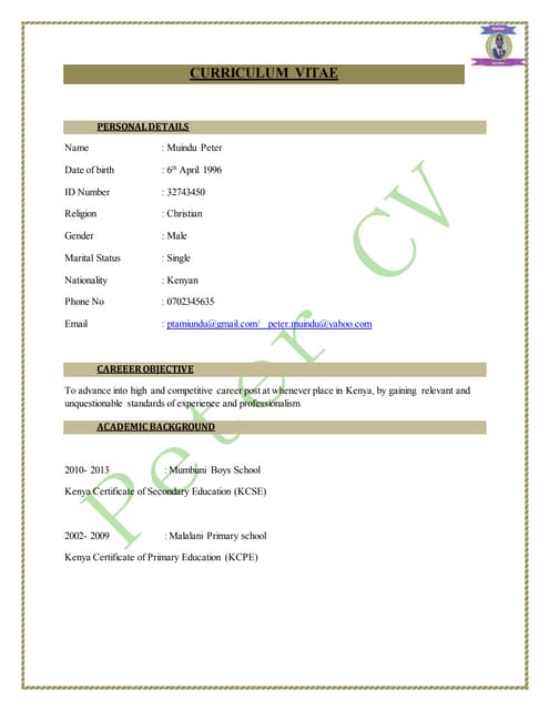 Chris_CURRICULUM VITAE (1) | PDF