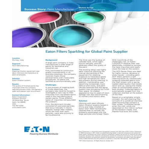 Eaton filtration-We focus on details and high quality | PPT