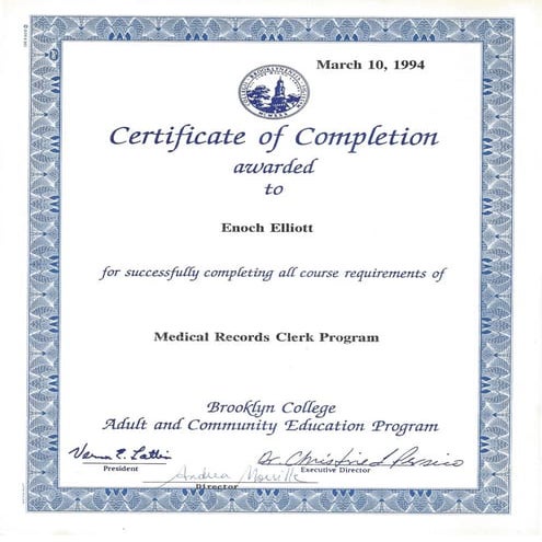 Medical Records Clerk Program | PDF