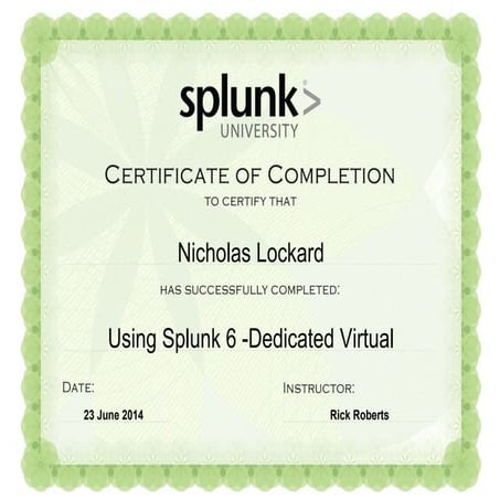 Splunk-Cert-1 | PPT
