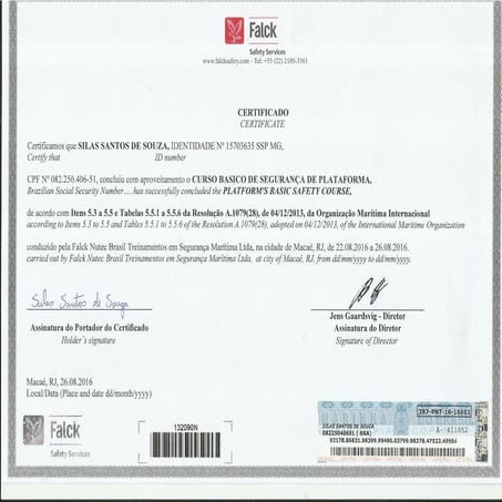 Certificado CBSP | PDF