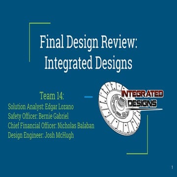 Final Design Review | PPT