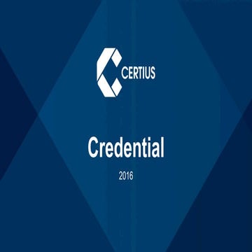 Certius Credentials 2016 | PDF | Advertising Industry | Industries