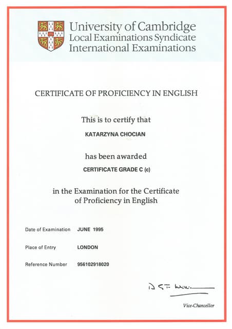 English proficiency certificate .PDF | Education