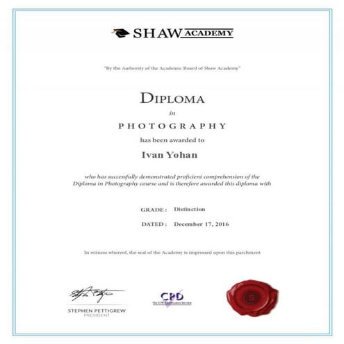 Diploma in Photography | PDF