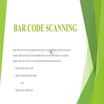 BAR CODE SCANNING POWERPOINT | PPTX