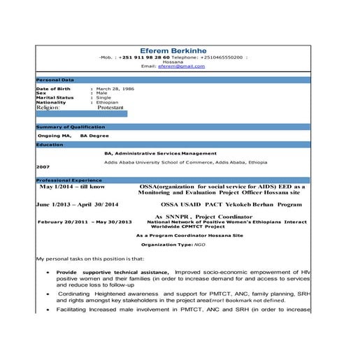 Godwin's cv | DOCX