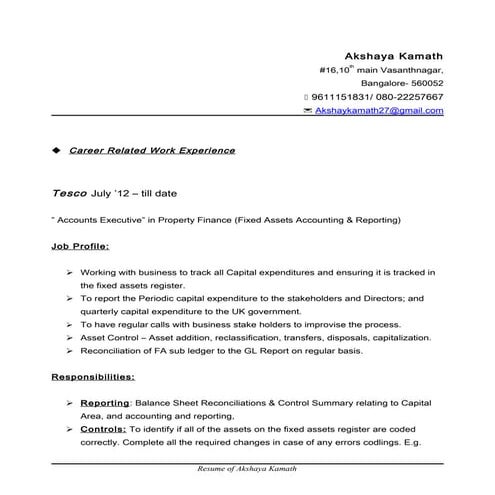 Akshaya Resume | DOC