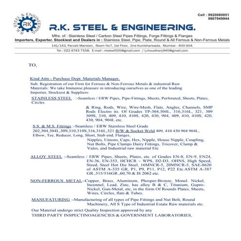 R+K+STEEL PROFILE | PDF