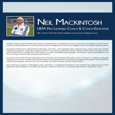 Neil Mackintosh CV v1.0 | PDF