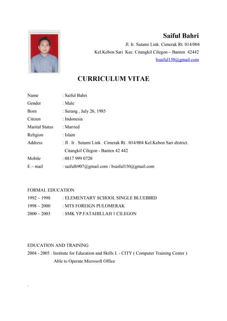 CURRICULUM VITAE iyke | PDF
