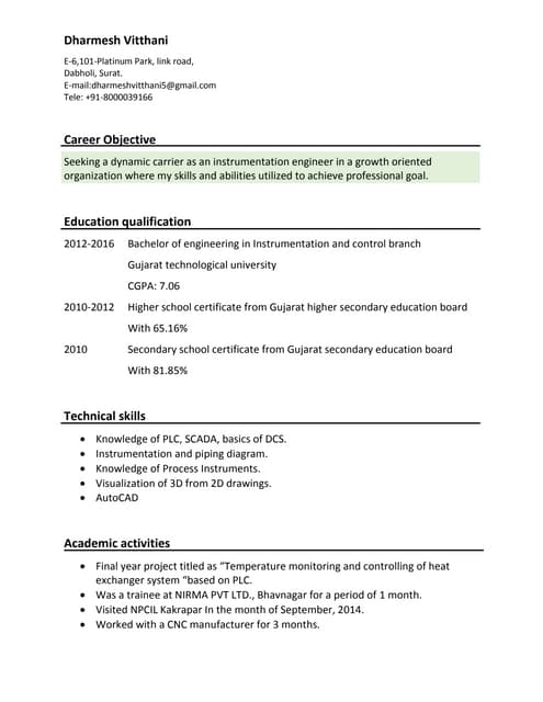 sumit job resume | DOCX