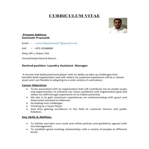 Somnath CV | DOC | Business | Business and Finance
