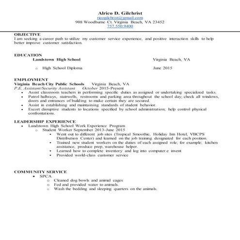 Resume F | DOCX
