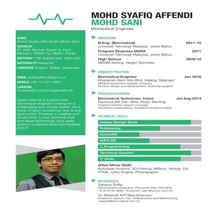 [Resume] Syafiq Affendi | PDF