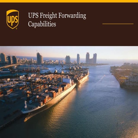 UPS Air and Ocean freight capabilities customer deck | PDF