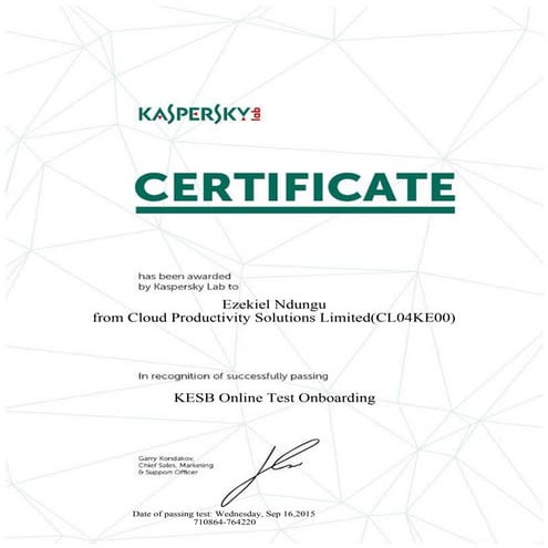 kaspersky cert 1 | PDF
