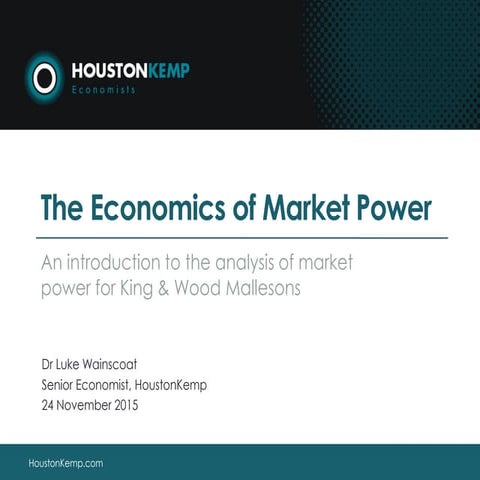 The Economics of Market Power for KWM_Final | PPT
