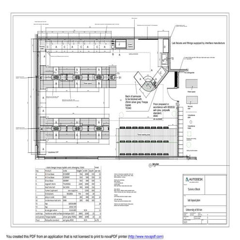intergrated lab layouts 2s - Sheet - SL015 - lab layout plan | PDF