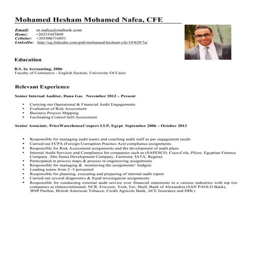 Mohamed Hesham Cv Pdf