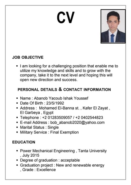 FOUAD's CV. | PDF