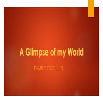 FAMILY FOOD FUN | PPTX