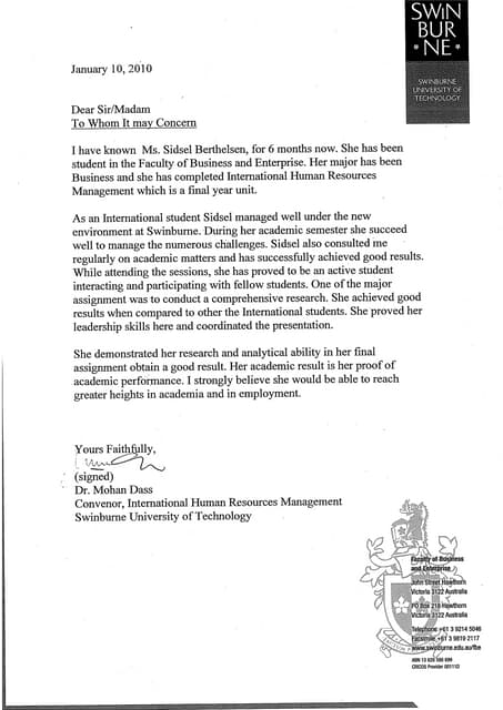 Rec. Letter Vestas | PDF