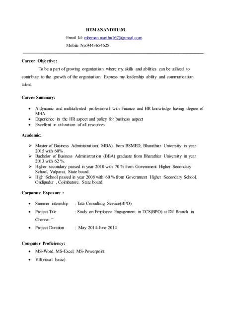 Radhika RESUME | PDF