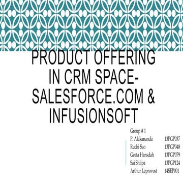 Salesforce & Infusionsoft | PPT