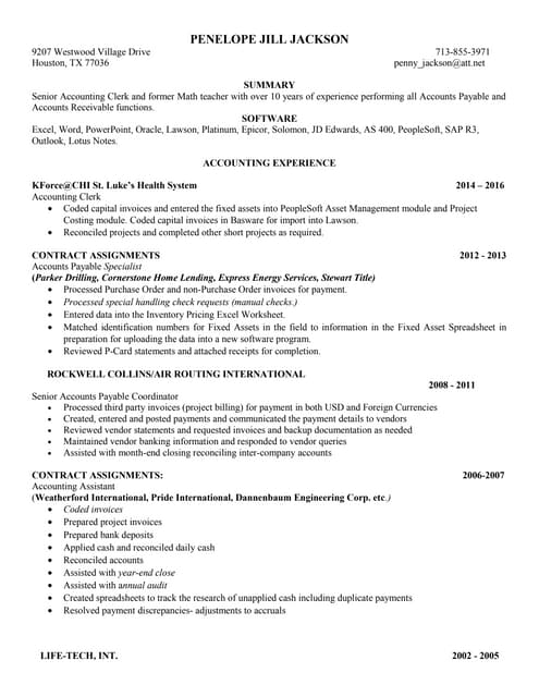 Connie Resume_2016 | DOC | Credit Cards | Personal Debt