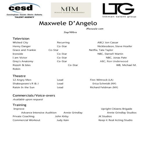 Max D'angelo Resume April 2016 | DOCX
