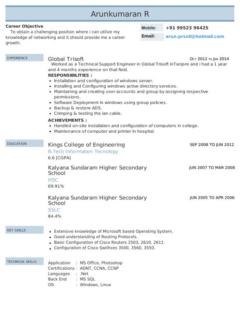 BMS ENGINEER CV | DOCX