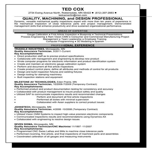 Cox Resume (1) | DOC