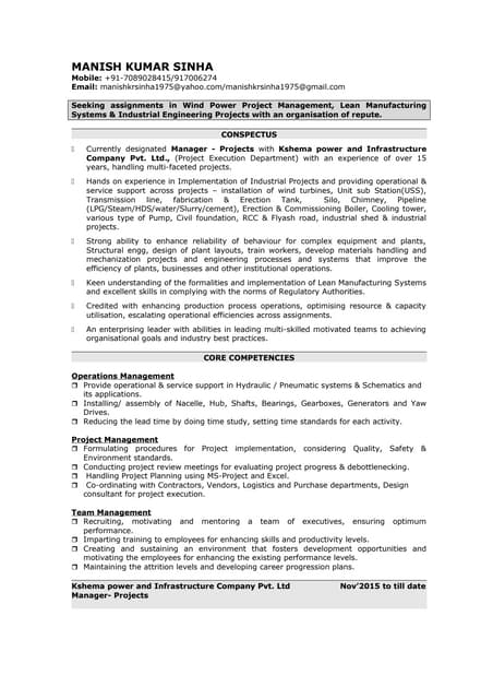 Satish Resume (21062016) | DOC