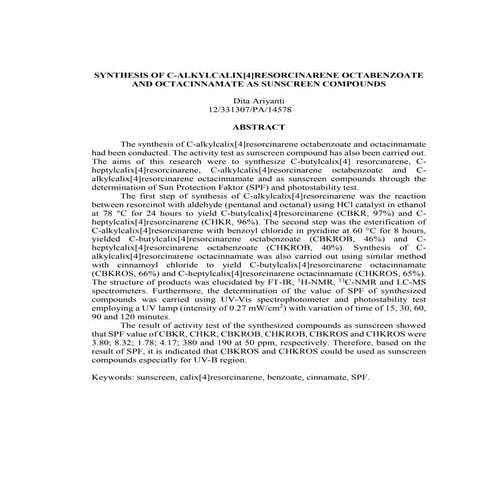 Abstract of Undergraduate Thesis | PDF