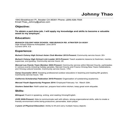 JobResume | PDF