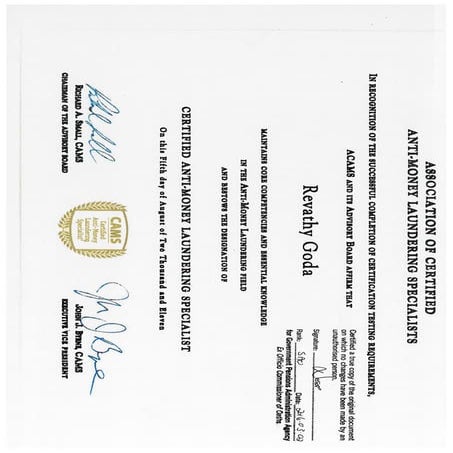 ACAMS-Certified | PDF