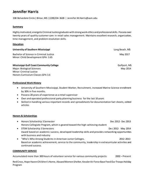 Hunter Resume Complete | DOC | College Education | Education