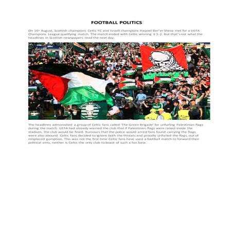 Football Politics | PDF