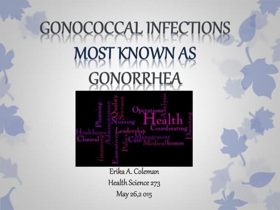 gonorrhea | PPT