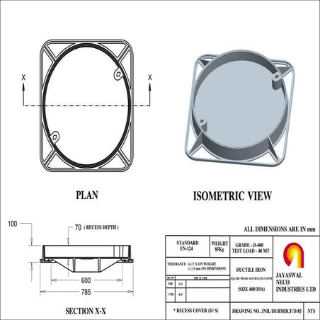 600 DIA (RECESS) D-400 | PPT