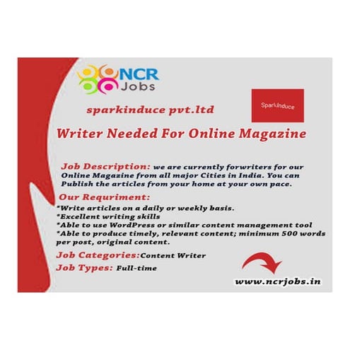 Hiring For Content Writer | PDF