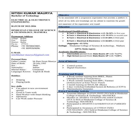Nitish_resume | PDF