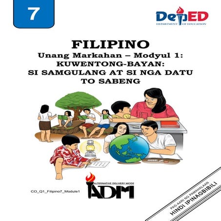 FILIPINO 7 - UNANG MARKAHAN MODULES (DEPED) | PDF