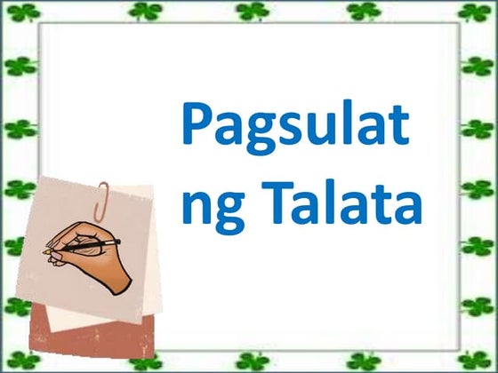 Pagsulat ng Talata - Filipino 8.pptx