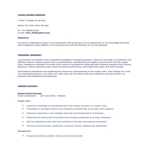 Vilma Resume | DOC